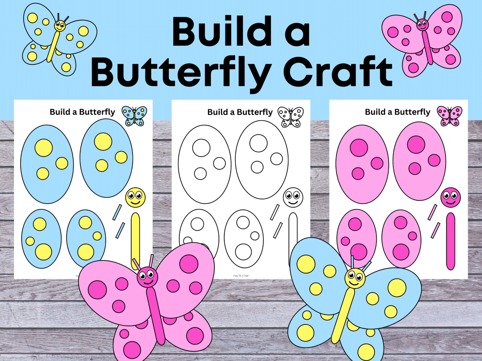 25 Cute Butterfly Activities for Preschool (Easy Ideas!) - Simply Full ...